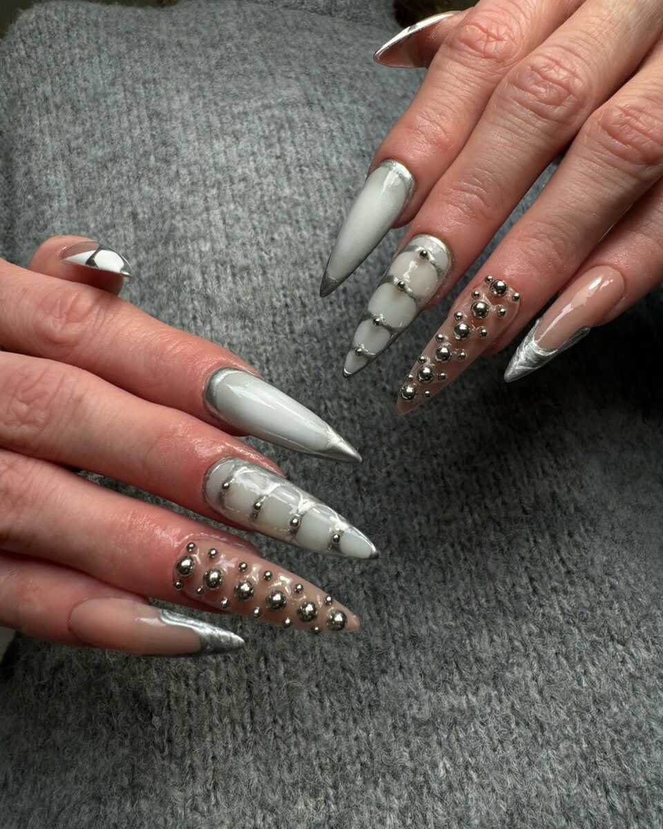 Step Into The Realm Of Pearl Nails That Keep The Boring Away