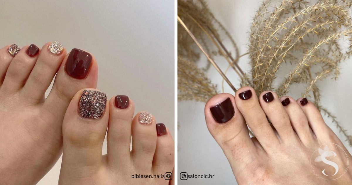 Step Into Style With These 20 Amazing Brown Toe Nails Pedicures