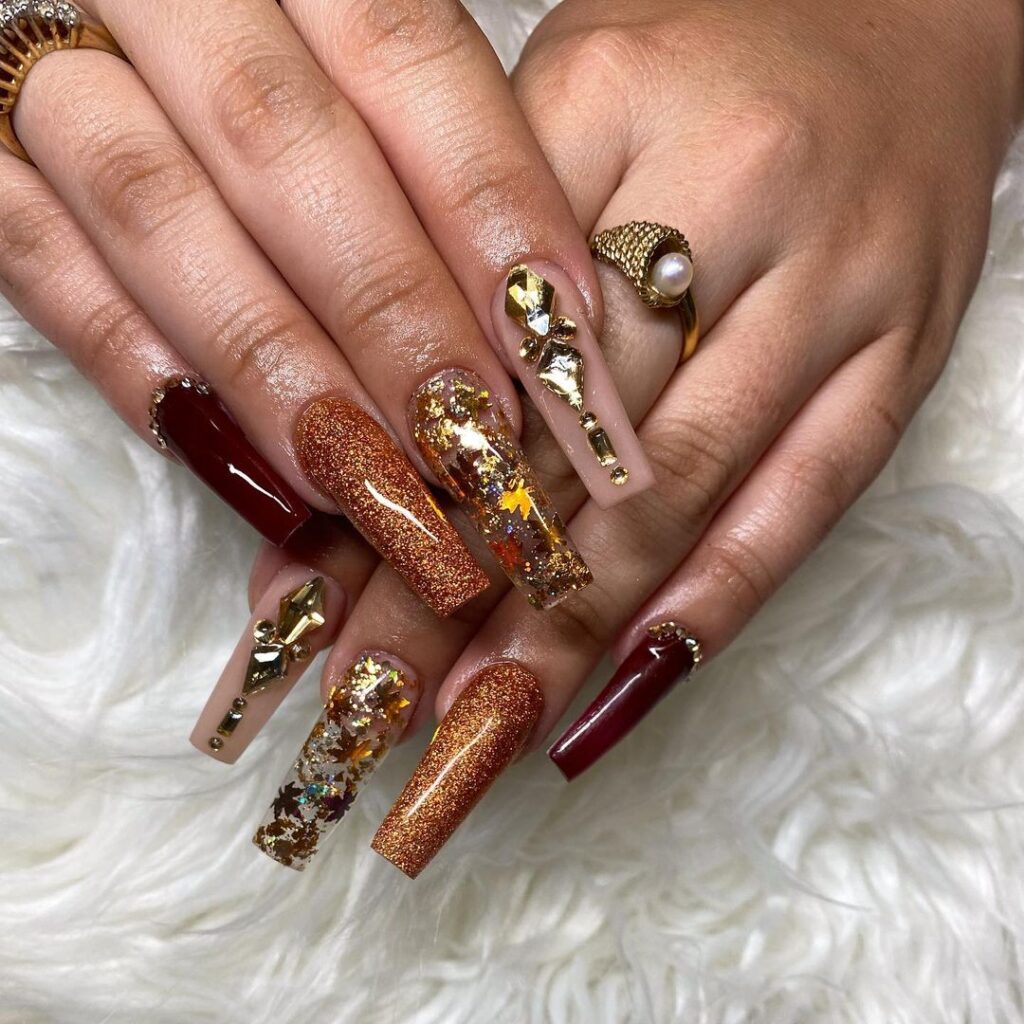 Nothing Says Hello Fall Better Than These 25 Fall Acrylic Nail Designs