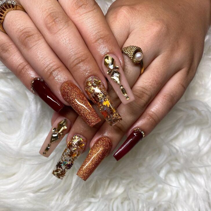 Nothing Says Hello Fall Better Than These 25 Fall Acrylic Nail Designs
