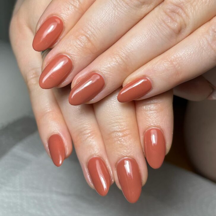 Earthy Rich Terracotta Nail Designs To Seize The Clay