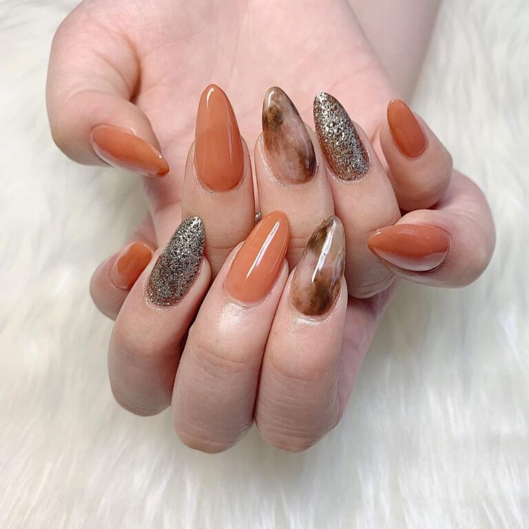 Earthy Rich Terracotta Nail Designs To Seize The Clay