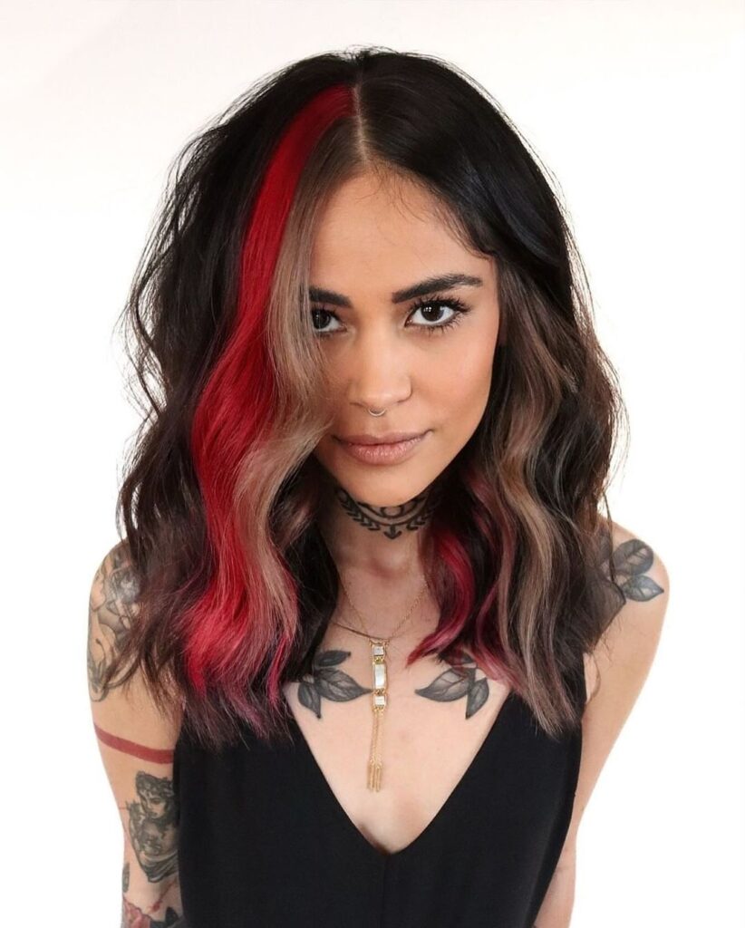 Update Your Dark Hair With Light Front Face Framing Highlights