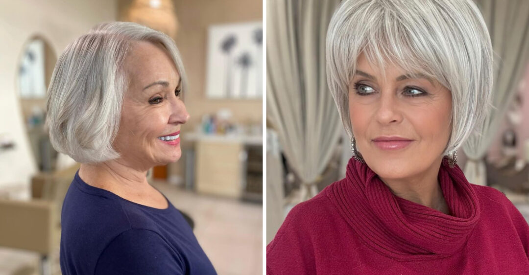 32 Flattering Haircuts For Older Women With Fine Hair To Maximize ...