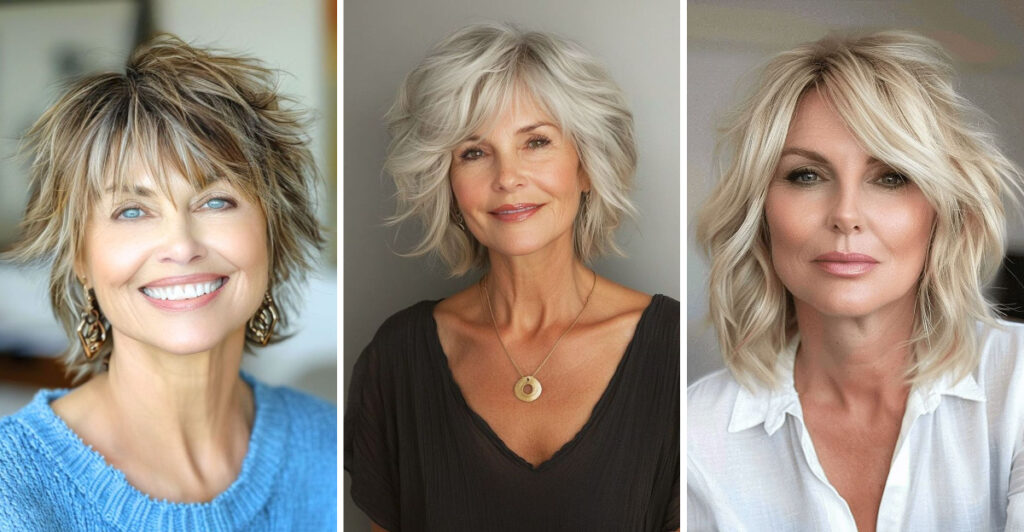 Have Trouble Styling Your Fine Hair? These 32 Wash And Wear Shaggy Hairstyles For Women Over 50 ...
