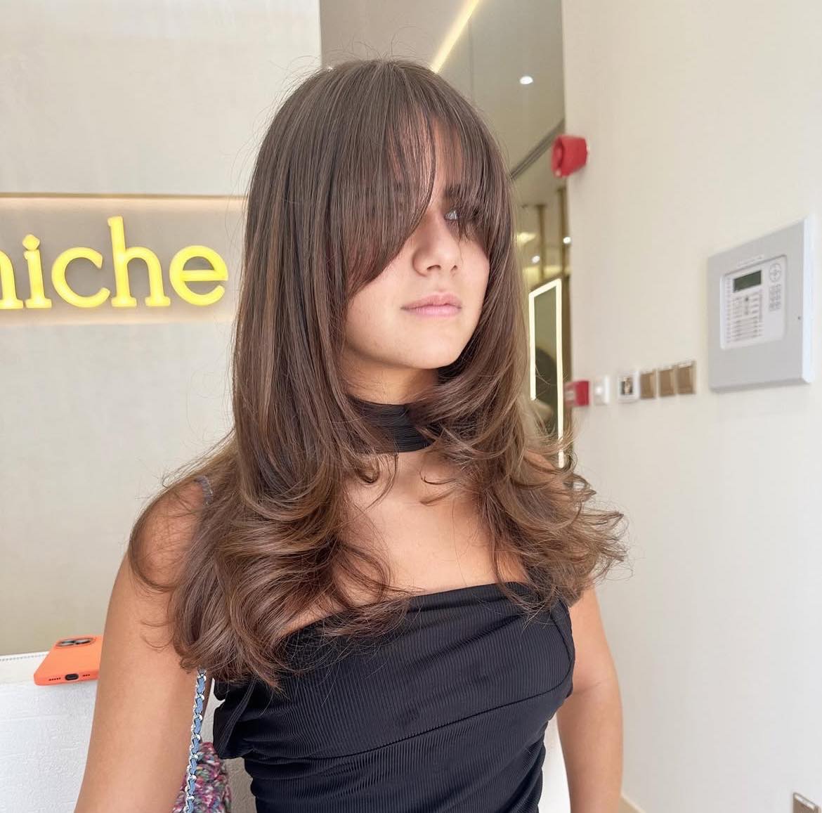 32 Layered Hair With Bangs Ideas That Are About To Take The Street ...