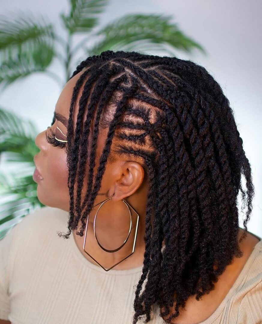 24 Creative And Alluring Natural Hair Flat Twist Styles