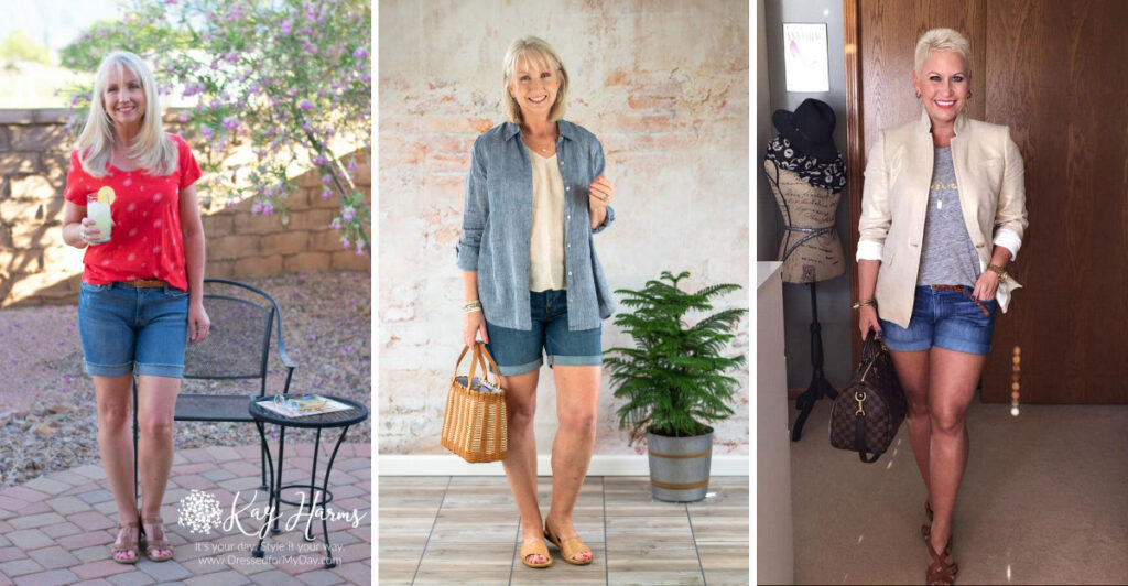 15 Denim Shorts Outfit Ideas That Make Baby Boomers Nail The Look