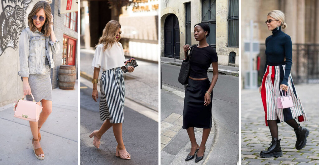 16 Most Stylish Shoes To Wear With Your Midi Skirt Looks