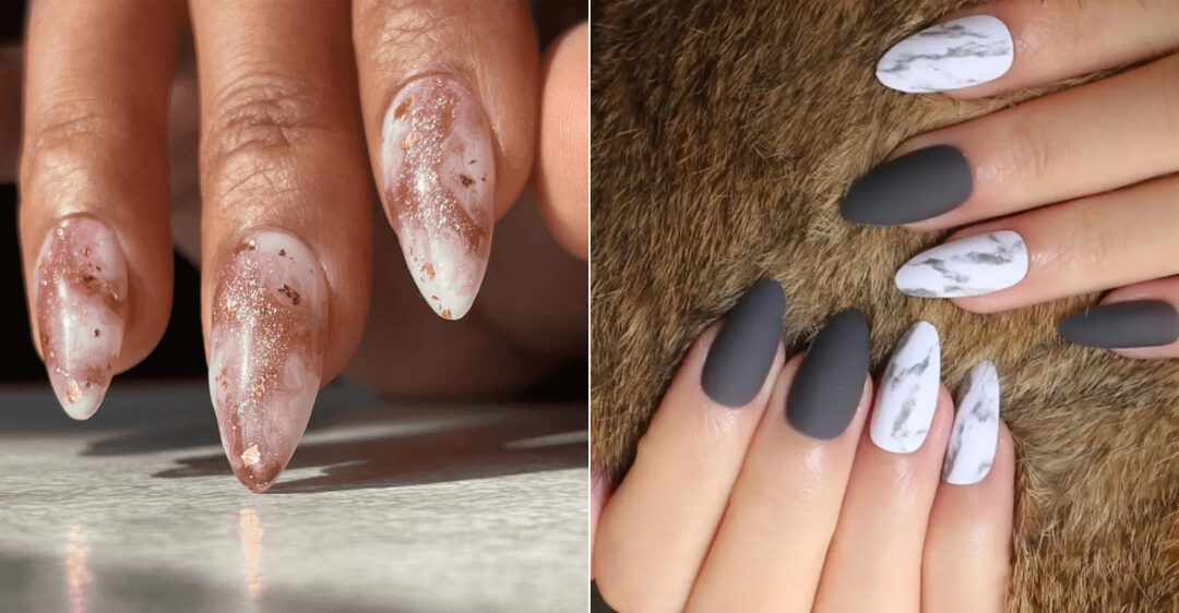 19 Marble Nail Designs That Are Easy To DIY