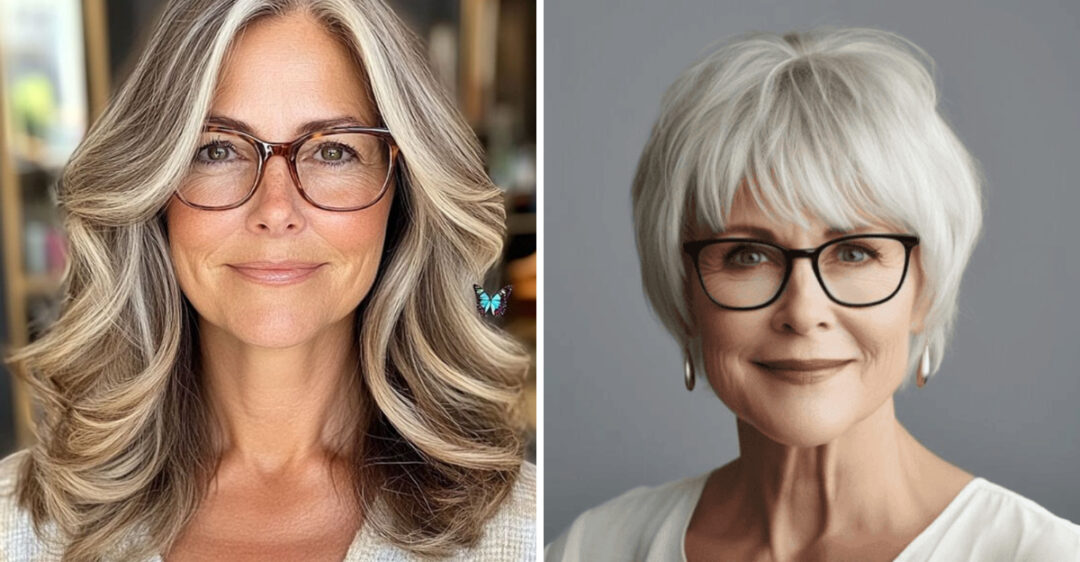 14 Stylish Haircuts For Women Over 60 With Glasses That Rejuvenate ...