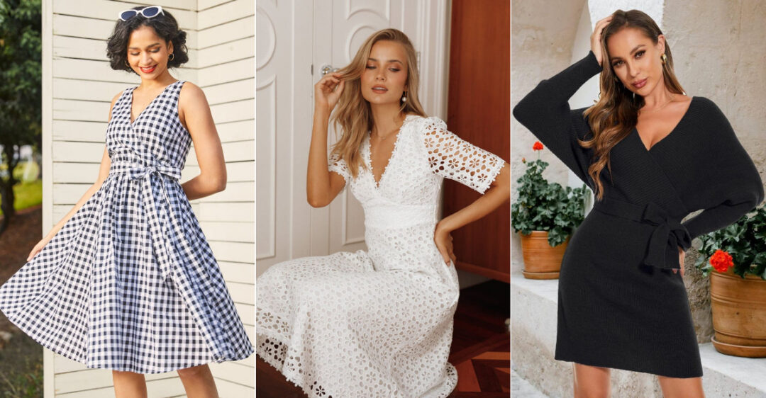19 Dresses That Soften Broad Shoulders And Flatter Your Frame