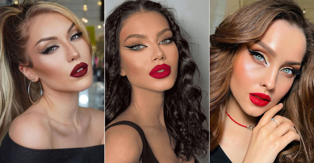 19 Gorgeous Makeup Looks With Red Lips