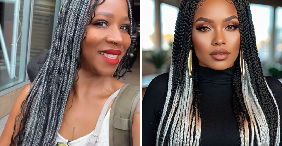 Stuck Between Salt And Pepper Hair? These 25 Braids For Black Women Are ...