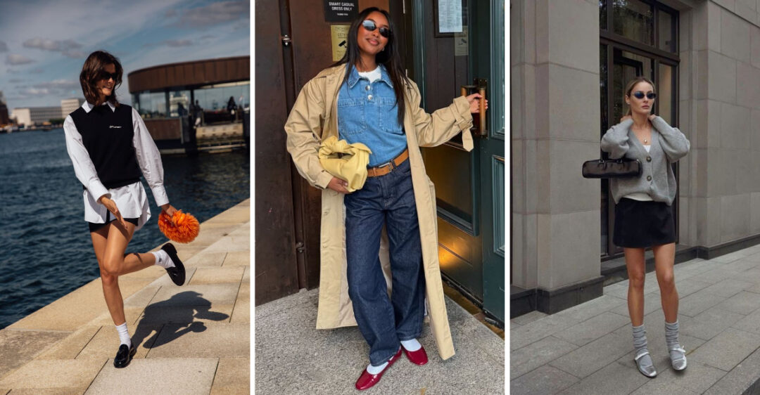 How To Style Ballet Flats With Socks—15 Creative Looks That Blend ...