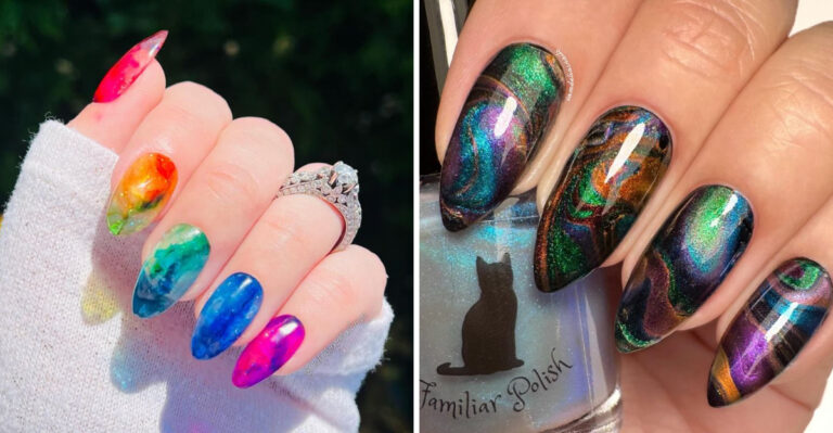 Inky Nails: The Artistic Manicure Trend Taking Spring By Storm - Trendy ...