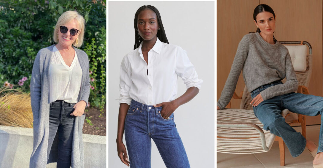 The 18 Comfy Basics Women Over 50 Can Style With Jeans