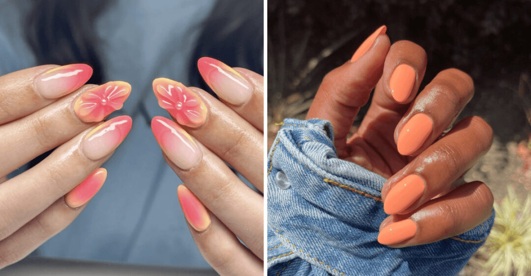 These 18 Coral Nails Are Everywhere For Spring. Here's How To Find Your ...