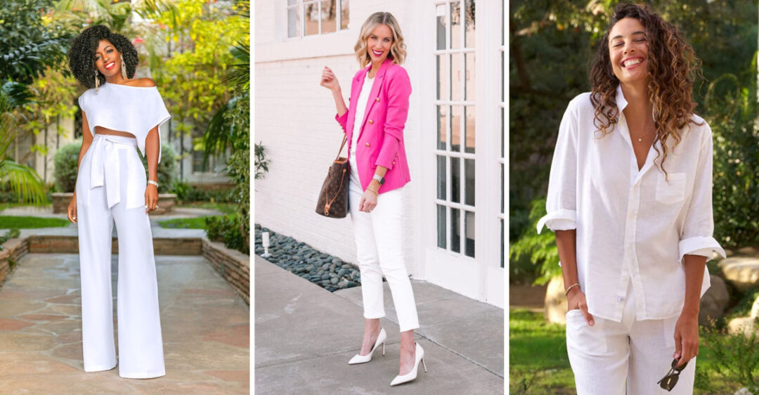 16 Easy Ways To Style These White Pants That Are Perfect For Now