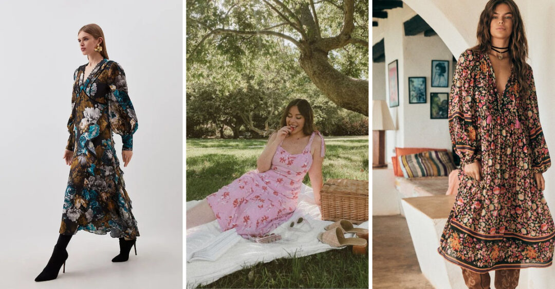 18 Cute Floral Dress Outfits That Aren't Just For Spring