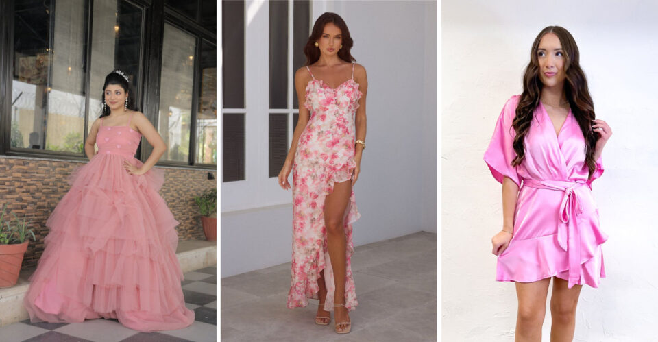 18 Pretty Pink Dresses Just in Time this Season