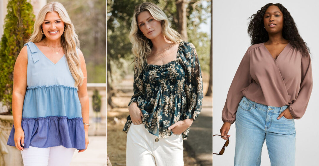 20 Comfortable (And Flattering) Warm - Weather Tops For Big Busts